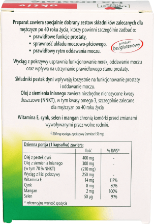 Doppelherz Suplement diety Na prostate, kapsułki, 30 szt. kupuj w zawsze korzystnych cenach | dm.pl