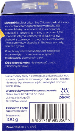 ZDROVIT Suplement diety Grinovita Forte, w saszetkach, 10 szt. kupuj w zawsze korzystnych cenach ...