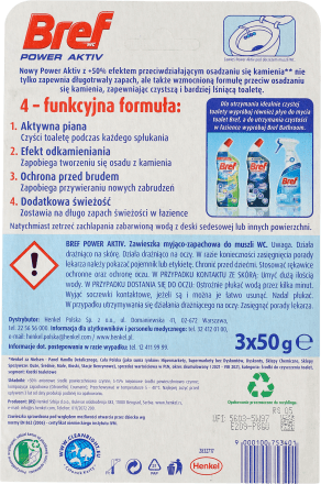 Bref Zawieszka do toalet Power Aktiv Ocean, 3 szt. kupuj w zawsze ...