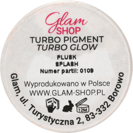 Glam SHOP Pigment prasowany- Turbo Glow kolor PLUSK, 1,5 g kupuj w ...