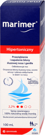 MARIMER Spray do nosa hipertoniczny, woda morska, 100 ml kupuj w zawsze korzystnych cenach | dm.pl