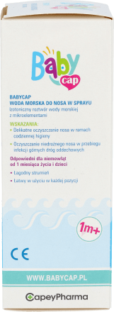 BABYCAP Spray woda morska do nosa, 30 ml kupuj w zawsze korzystnych cenach | dm.pl