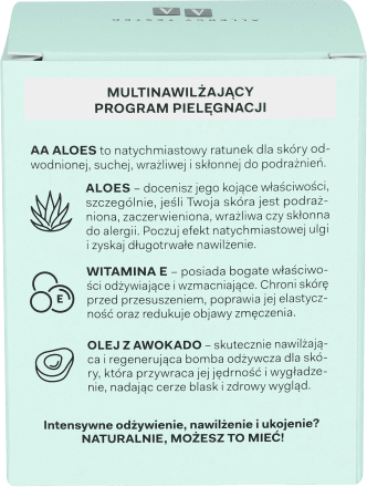 AA Aloes 100% aloe vera extract Krem odżywczo-nawilżający dzień/noc, 50 ml kupuj w zawsze ...