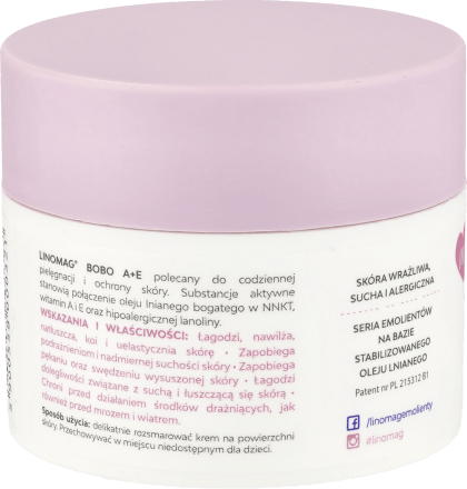 Linomag Krem A+E Bobo, 50 ml kupuj w zawsze korzystnych cenach | dm.pl