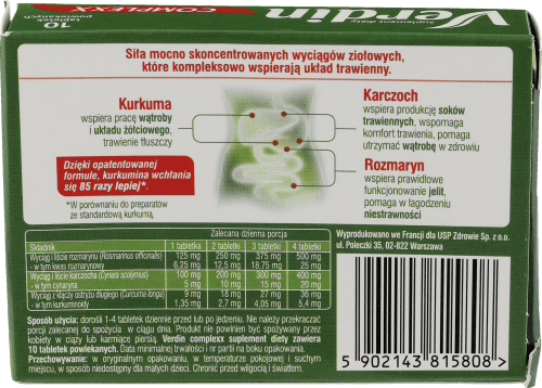 USP ZDROWIE Suplement diety na dolegliwości trawienne, tabletki, 10 szt ...