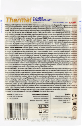 USP ZDROWIE Plaster rozgrzewający APAP Thermal, 1 szt. kupuj w zawsze ...