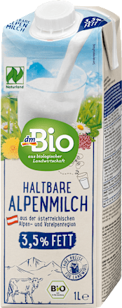 dmBio Alpenmilch haltbar 3,5%, 1 l | dm.at
