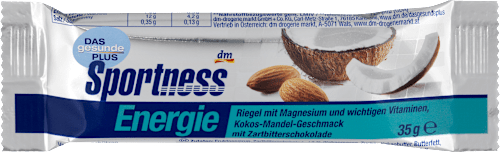Sportness Energie-Riegel, Kokos-Mandel-Geschmack mit Magnesium, mit ...