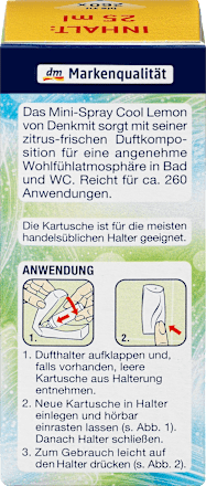 Denkmit Lufterfrischer Mini-Spray Fresh Lemon, 25 ml dauerhaft günstig ...