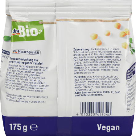 dmBio Trockenmischung Falafel, 175 g dauerhaft günstig online kaufen ...
