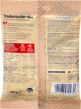 Mivolis Traubenzucker-Mix Heimische Früche, 100 g dauerhaft günstig ...