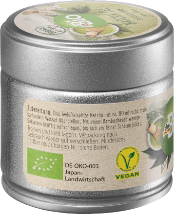 dmBio Matcha Tee Grün gemahlen, 30 g | dm.at