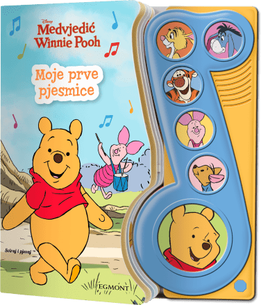 EGMONT Medvjedić Winnie Pooh glazbena slikovnica Moje prve pjesmice, 1 kom. | dm.hr