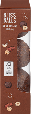 dmBio Bliss Balls, Nuss-Nougatfüllung, 60 g dauerhaft günstig online kaufen | dm.de