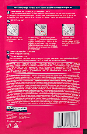Balea Motiv Fuß Socken Maske Hibiskus & Aloe Vera (1 Paar), 2 St dm ...