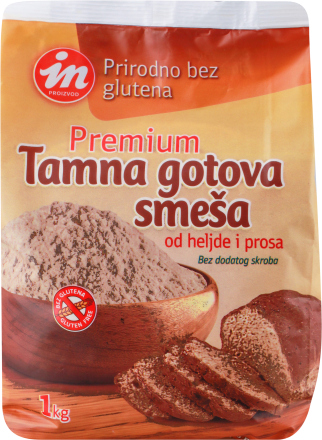 Aleksandrija Bezglutenska Premium tamna gotova smeša, od heljde i prosa ...