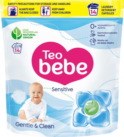 Teo bebe Капсули за пране Sensitive, 14 бр. Пазарувайте трайно изгодно ...