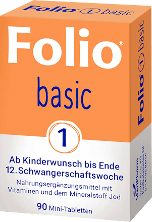 Folio Basic 1 Folsäure Mini-Tabletten, 90 St dauerhaft günstig online ...