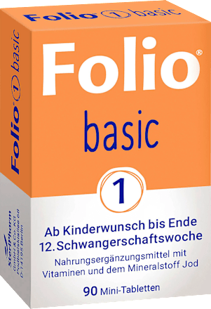 Folio Basic 1 Folsäure Mini-Tabletten, 90 St dauerhaft günstig online ...
