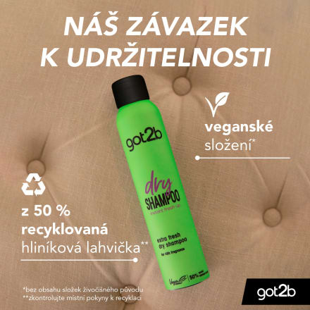 Schwarzkopf got2b suchý šampon Extra Fresh, 200 ml | dm.cz