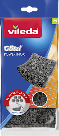 Vileda Scheuerschwamm Glitzi Power Inox, 2 St dauerhaft günstig online ...