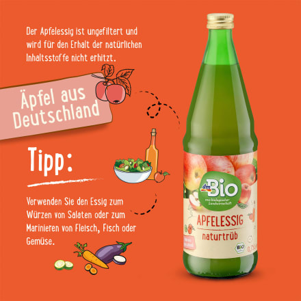dmBio Essig, Apfelessig, Demeter, 750 ml dauerhaft günstig online ...