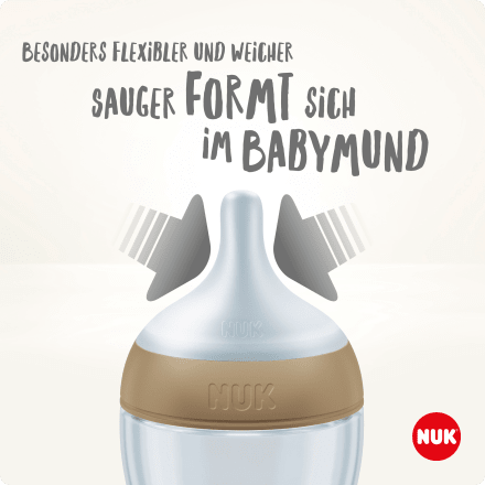 NUK Babyflasche Perfect Match, braun, 0-6 Monate, 150ml, 1 St dauerhaft günstig online kaufen ...