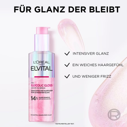 L'ORÉAL PARiS ELVITAL Leave-In Serum Glycolic Gloss, 150 ml dauerhaft günstig online kaufen | dm.de