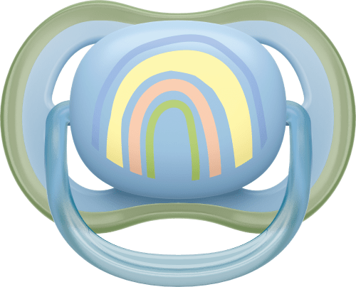 PHILIPS AVENT Silikonski dudi Ultra Air, 0-6m, zelena in modra, 2 kos ...