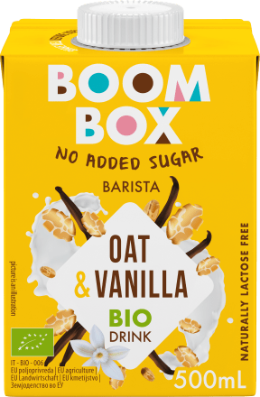 BOOM BOX BARISTA organski napitak - ovas i vanila, 500 ml | dm.rs