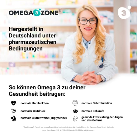 omega3zone Omega-3 Fischöl Zitrone, 500 ml dauerhaft günstig online kaufen | dm.de