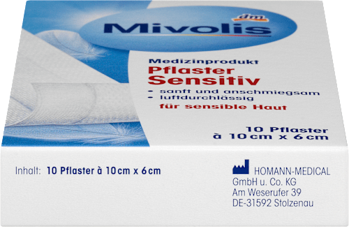 Mivolis Pflaster Sensitiv 10 cm x 6 cm, 1 m dauerhaft günstig online ...