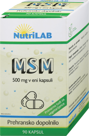 NutriLAB Prehransko dopolnilo MSM, 90 kos | dm.si