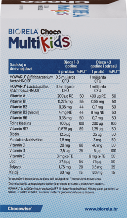 BIORELA Choco Multi kids, 20 kom. | dm.hr