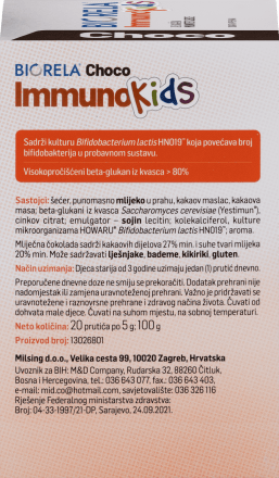 BIORELA Choco Immuno kids, 20 kom. | dm.hr