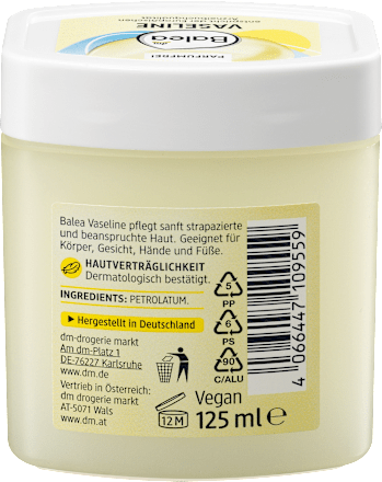 Balea Vaseline parfümfrei, 125 ml dm Dauerpreis: Immergünstig einkaufen ...