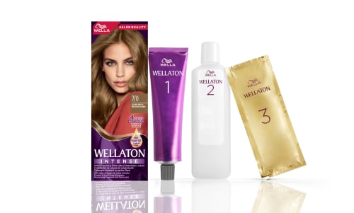 Wellaton Vopsea de păr permanentă 7/0 blond mediu, 1 buc | dm.ro