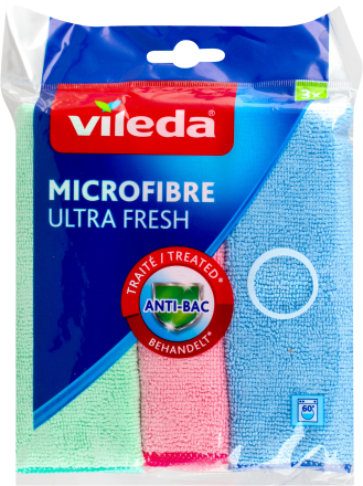 vileda ULTRA FRESH mikrofiber antibakterijske krpe za čišćenje, 3 kom ...