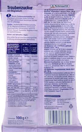 Mivolis Traubenzucker Magnesium Johannisbeer, 100 g | dm.at