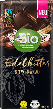 dmBio Schokolade, Edelbitter 90 % Kakao, 100 g dauerhaft günstig online ...