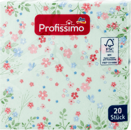 Profissimo Servietten Blumenwiese, 20 St dm Dauerpreis: Immergünstig ...