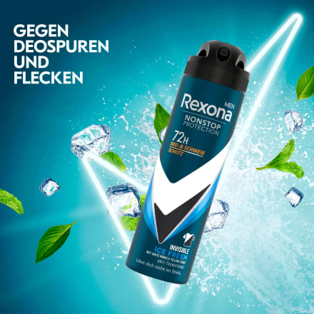 Rexona men Antitranspirant Deospray Nonstop Protection Invisible Ice ...