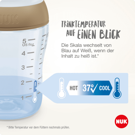 NUK Babyflasche Perfect Match, braun, 0-6 Monate, 150ml, 1 St dauerhaft günstig online kaufen ...