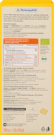 dmBio Butterkekse, Dinkel, 150 g dauerhaft günstig online kaufen | dm.de