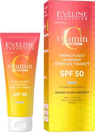 EVELINE COSMETICS Vitamin C 3xAction nawilżajacy krem do twarzy SPF50 ...