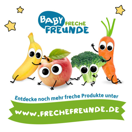 Freche Freunde Frucht und Getreide Apfel, Pfirsich mit Dinkel ab dem 6.Monat, 120 g dauerhaft ...