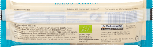 dmBio Bio kókuszos szelet, 60 g Vásároljon tartósan kedvező áron online ... dmBio Bio kókuszos szelet, 60 g Vásároljon tartósan kedvező áron online ...