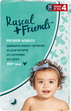Rascal+Friends Windeln Gr. 4 (10-15 kg), 31 St dauerhaft günstig online ...