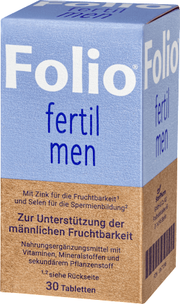 Folio Fertil men Folsäure Tabletten 30 Stück, 26 g dauerhaft günstig ...