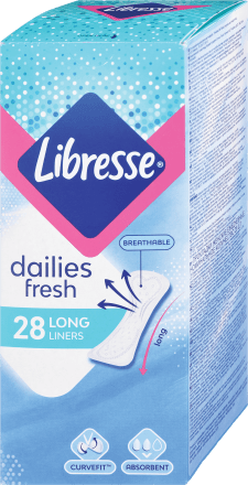 Libresse Ščitniki perila Dailies Fresh Long, 28 kos | dm.si